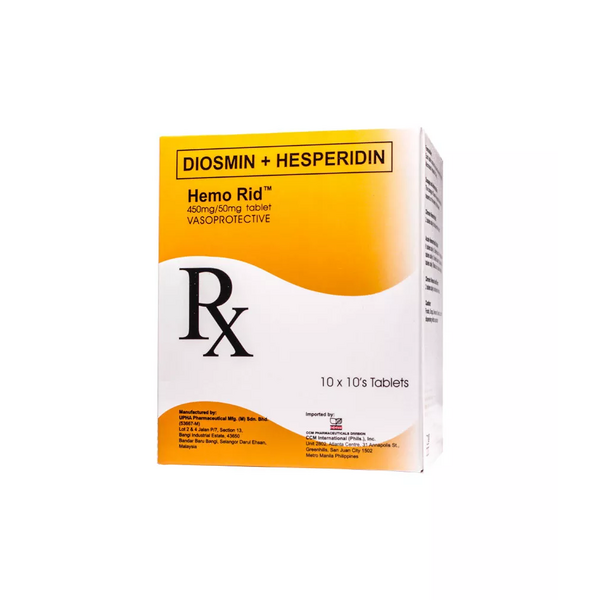 HEMO RID Diosmin / Hesperidin 450mg / 50mg Tablet 100's price in the ...
